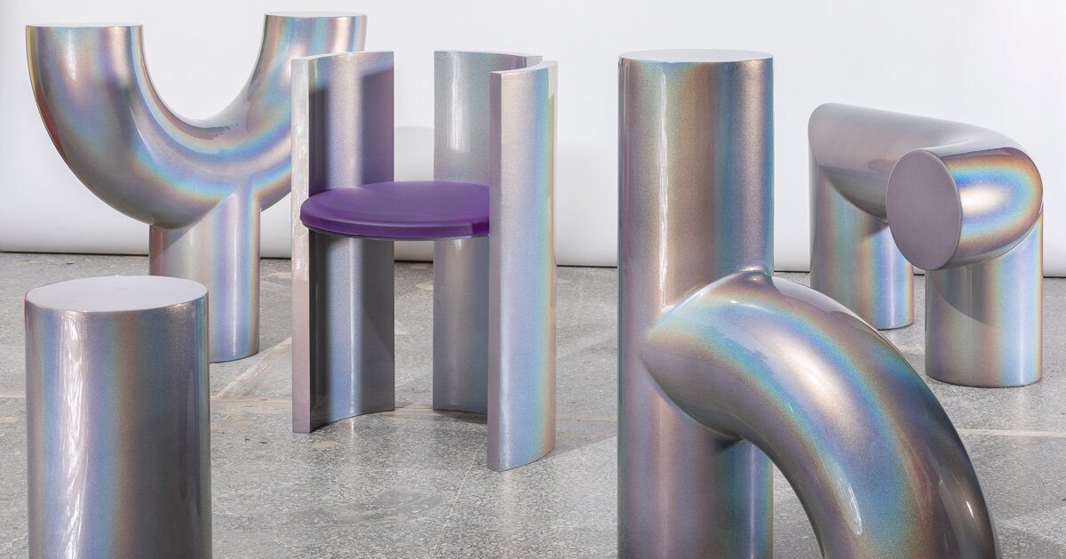 holographic pieces by objects of common interest compose futuristic ...