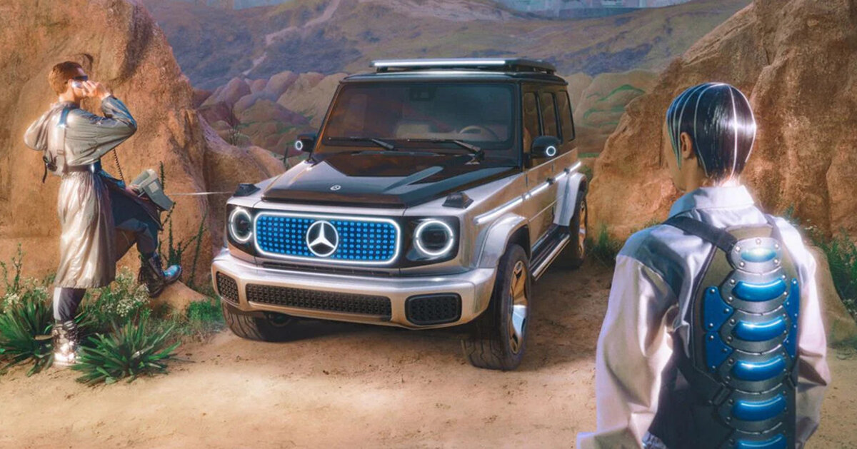 mercedes-benz unveils electric G-class car concept with futuristic details