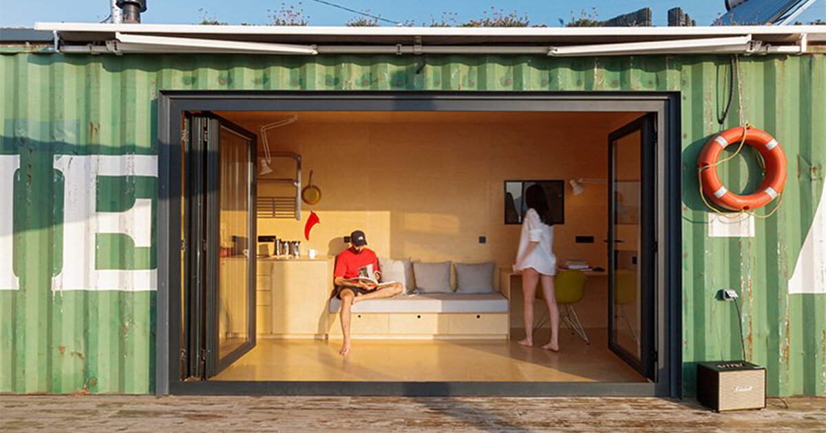 MUA transforms shipping container into relaxing getaway by the tbilisi sea