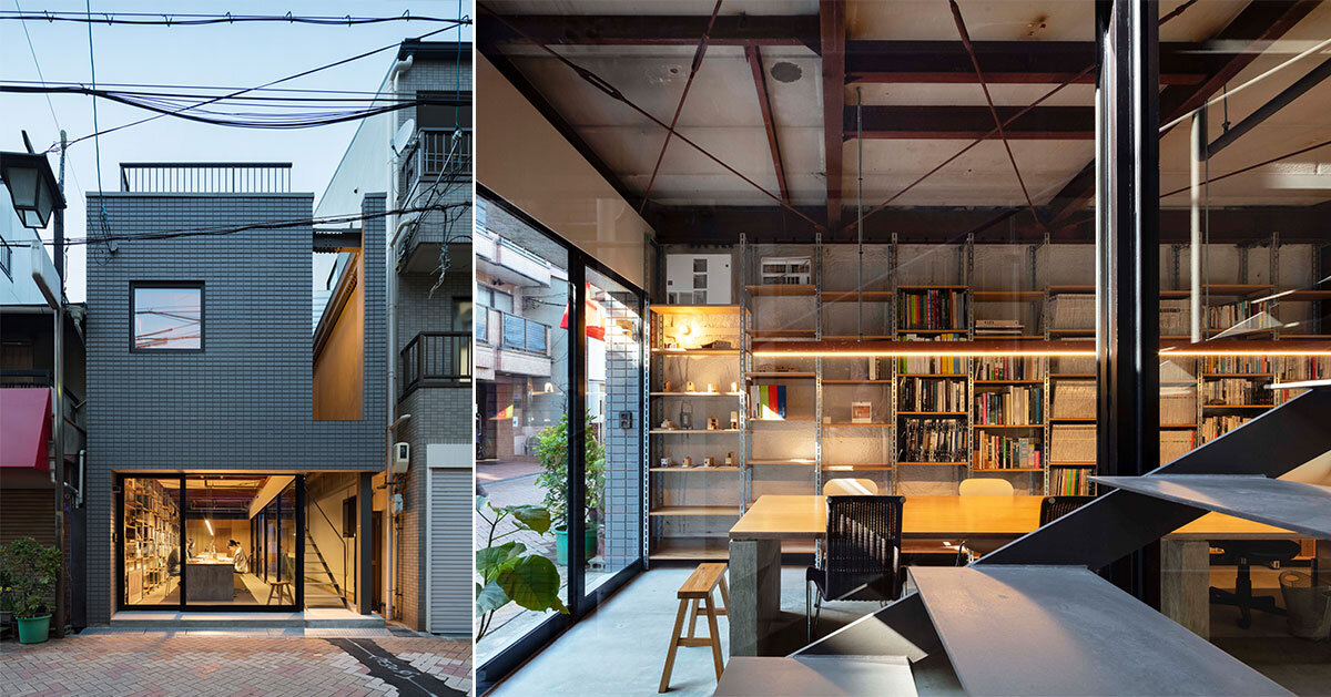 'atelier house in ohiraki' blurs the boundaries between work and life