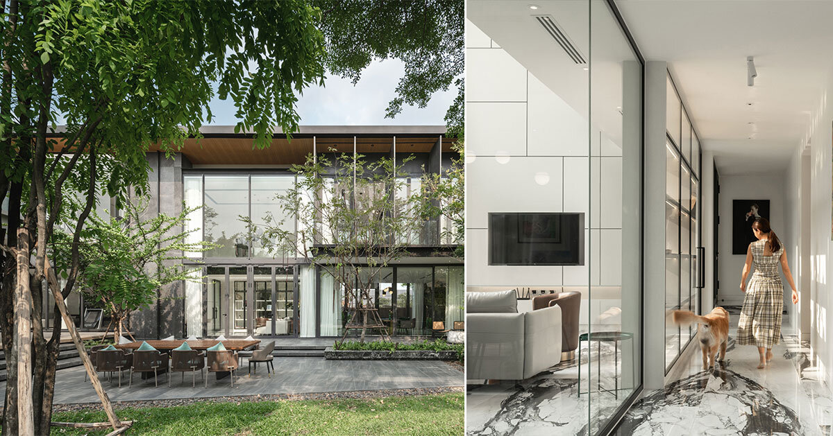 anonym studio builds a transparent and modern family house in japan