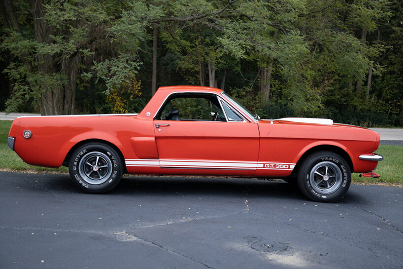 this iconic 1966 ford mustang has been converted into a pickup truck