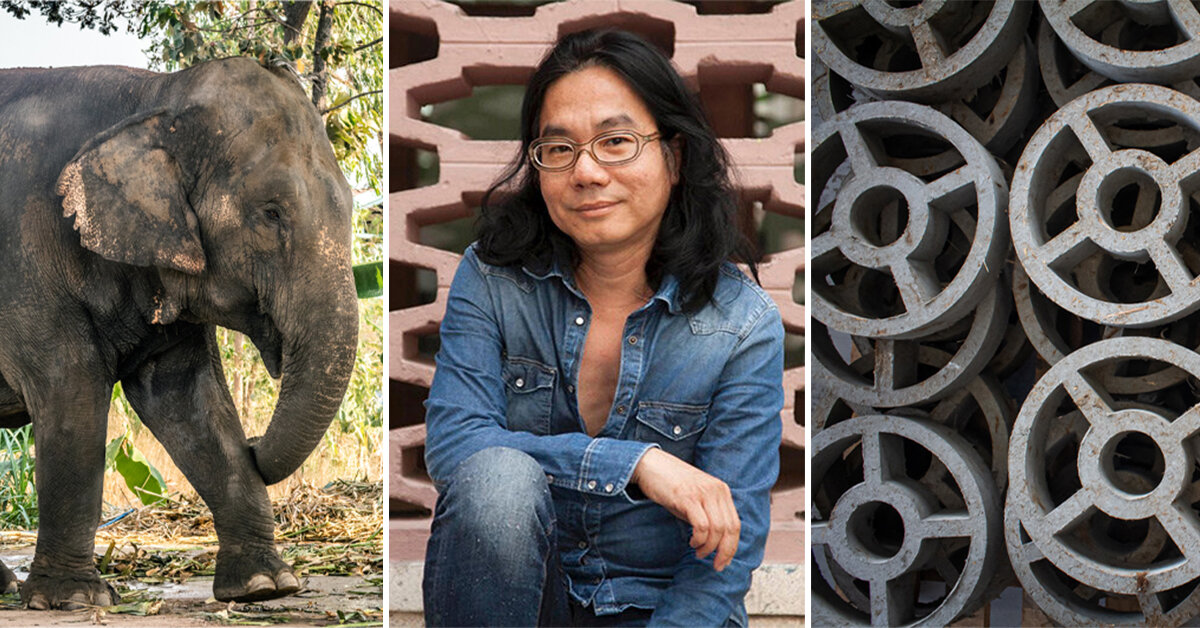 boonserm premthada creates elephant dung bricks