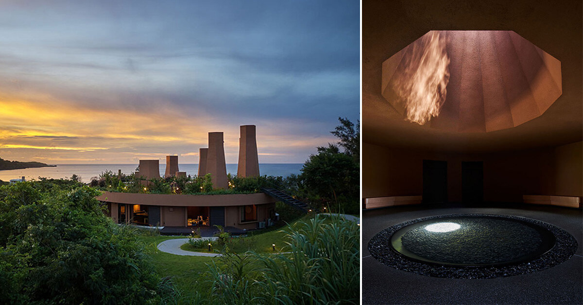 wind chimneys with glassless skylights illuminate care house by hiroshi ...