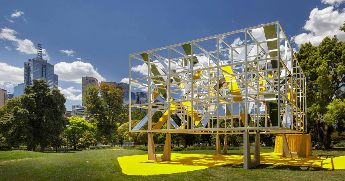 MAP studio's kaleidoscopic MPavilion 2021 opens in melbourne