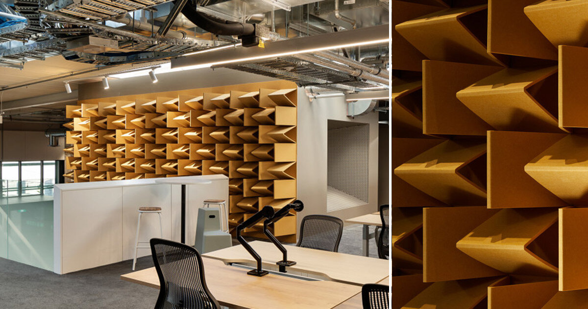 autex acoustics makes the right noises with playful sound absorbing panels