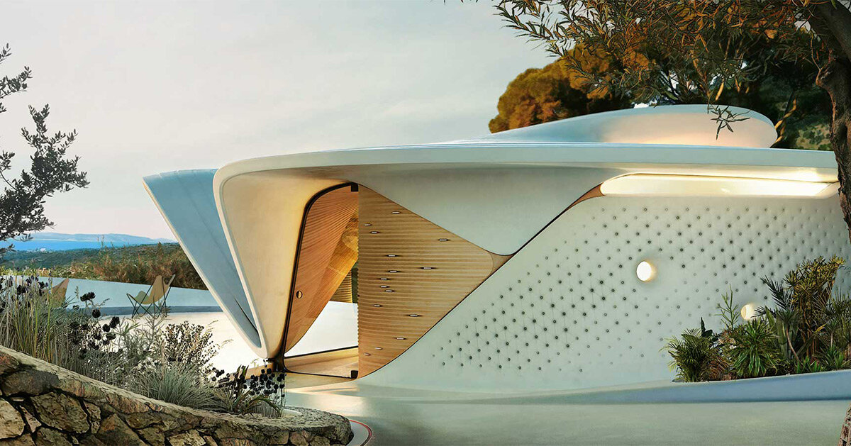 david tajchman tops organic 'cosmos' residence in greece with fluid ...