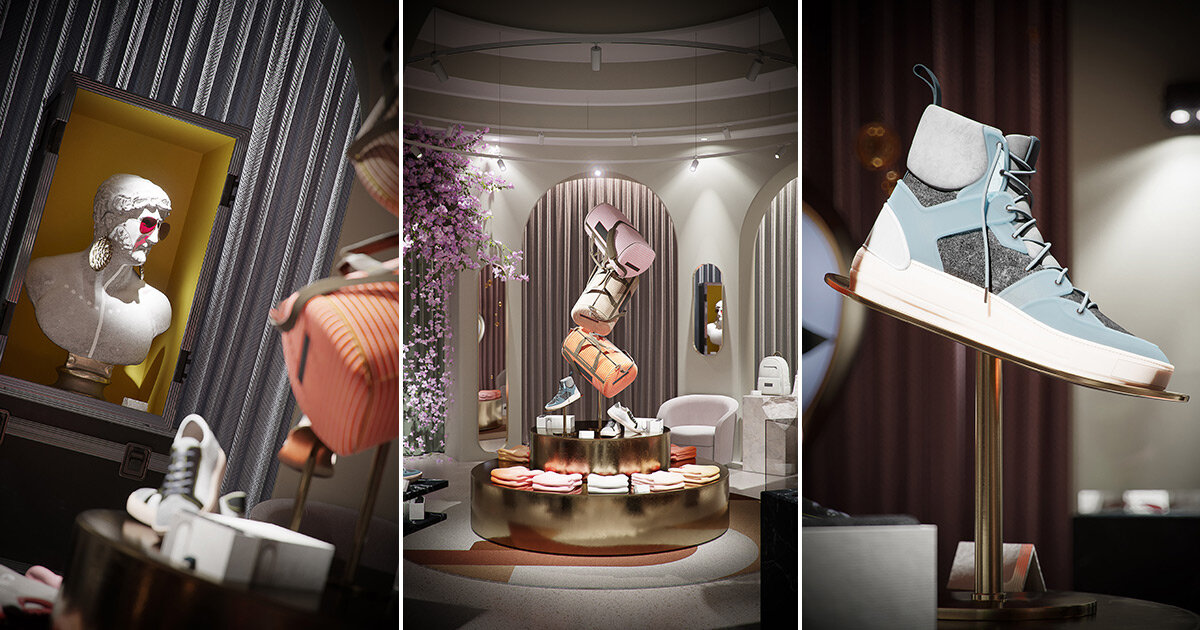 2,200 models by adobe's substance 3D enrich the retail & interior stages