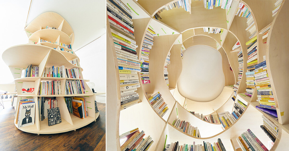 'curiosity go round': a bookcase to wander, explore and interact