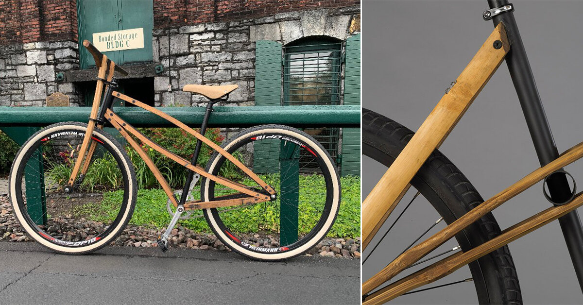 lance rake's cooper barrel stave ride nods to the ABARI bamboo bike
