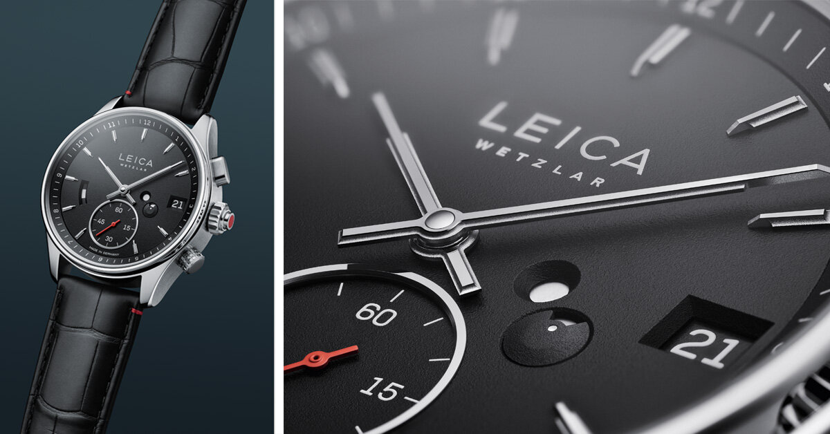 camera maker leica debuts L1 and L2, its first manual winding watches