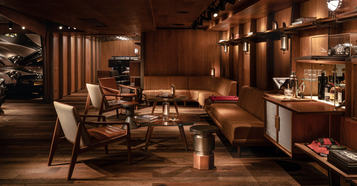 'the library' houses a luxurious showroom for collectible cars in hong kong