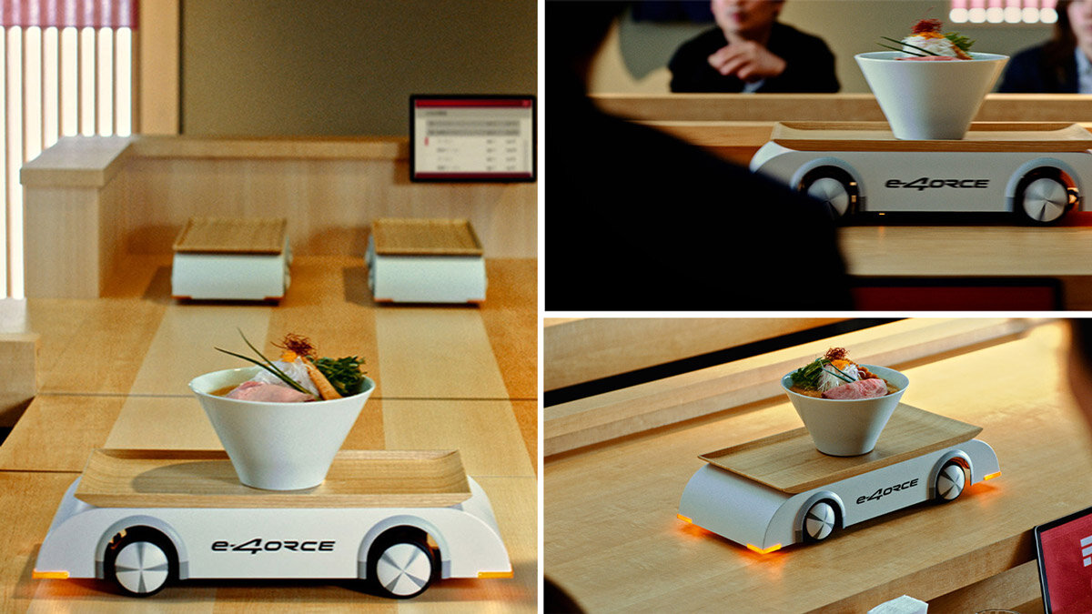 nissan’s e-4ORCE ramen counter serves noodle soup bowls without ...