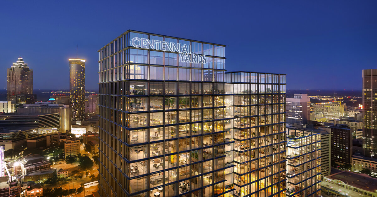 SOM designs the first tower for foster + partners' atlanta megaproject