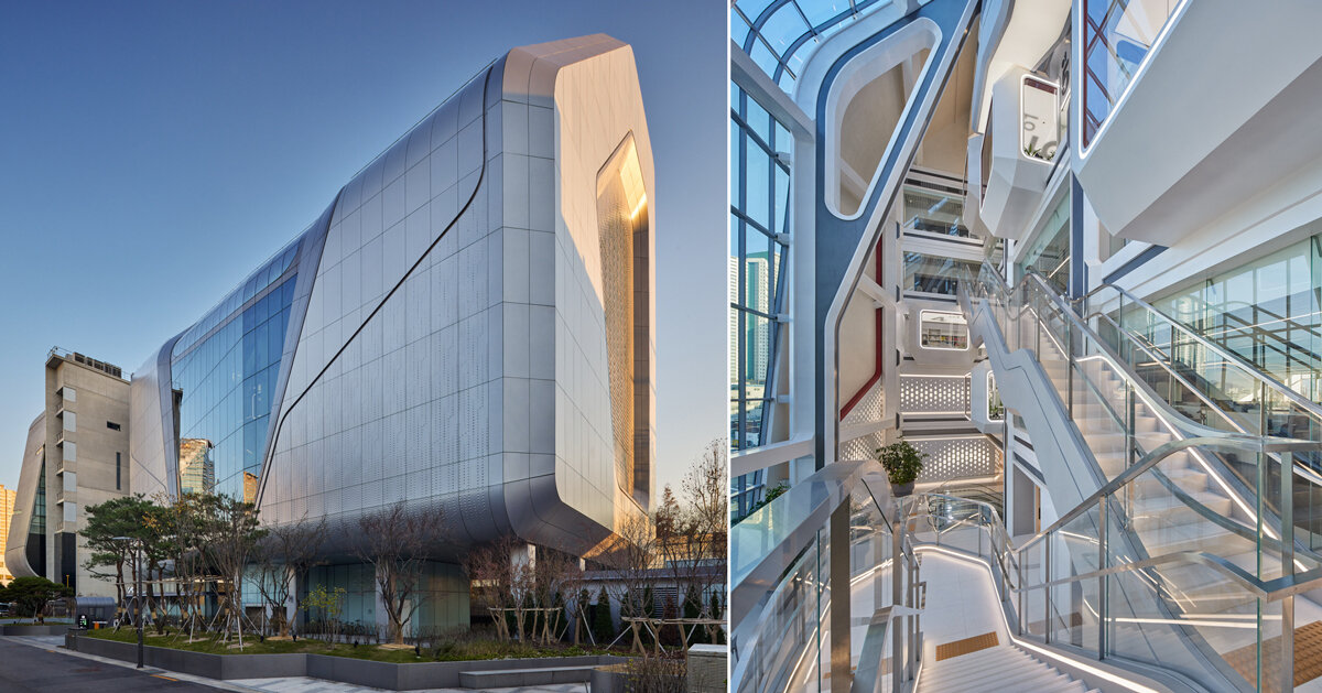 K-pop headquarters by UNStudio take shape as an urban speaker in seoul