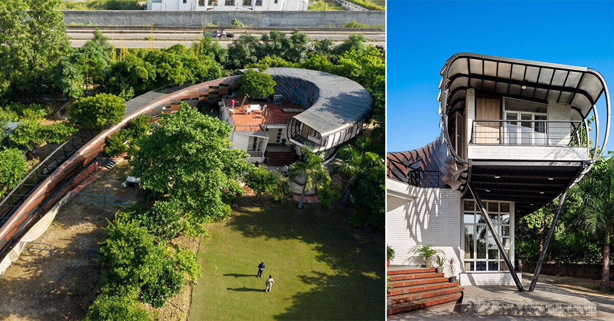 'anahat farms' by ant studio is a futuristic floor extension