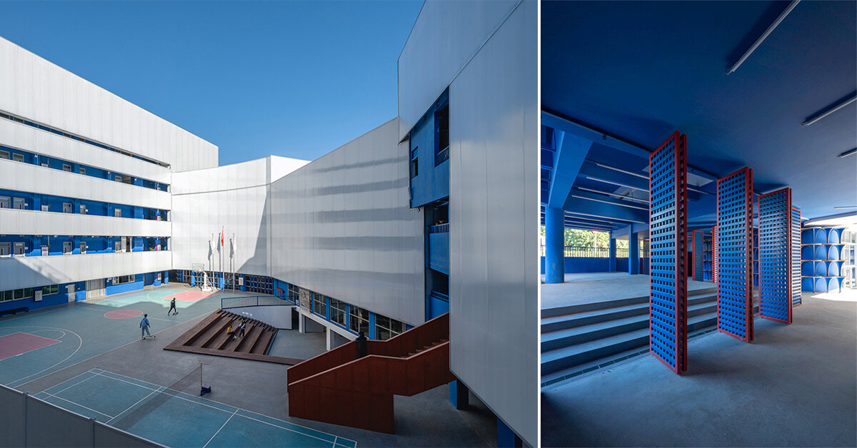 'art school in blue and white' by various associates