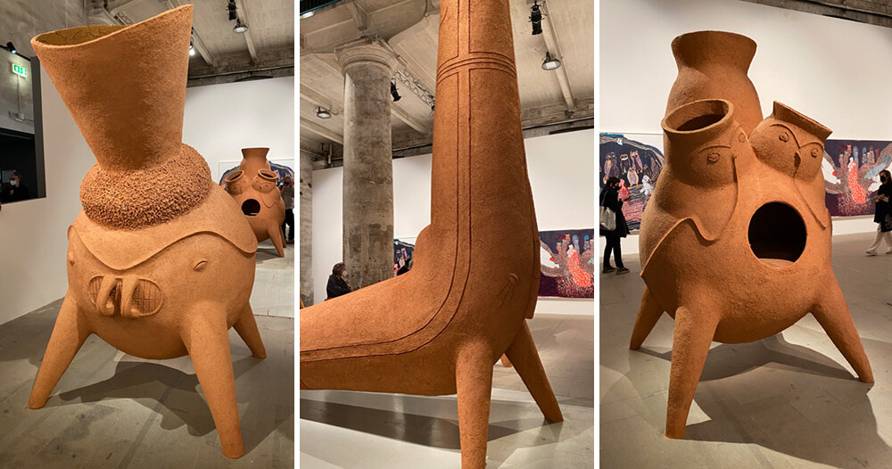 gabriel chaile's family of clay ovens invokes communalism in venice
