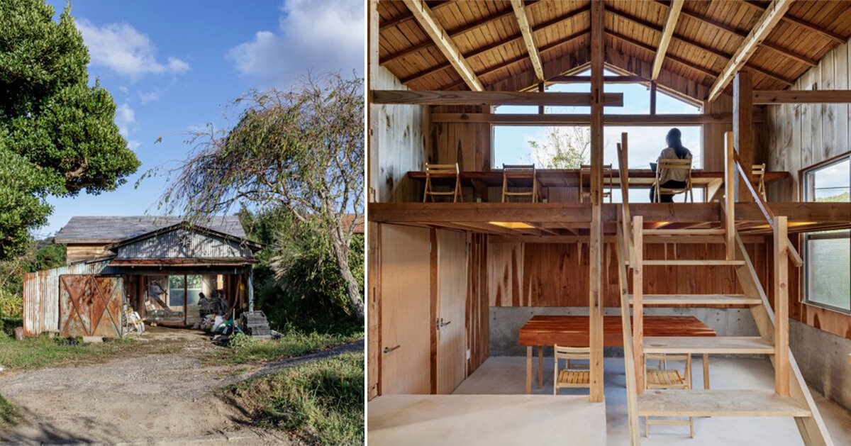 Kurosawa kawaraten transforms neglected house in rural japan into low ...