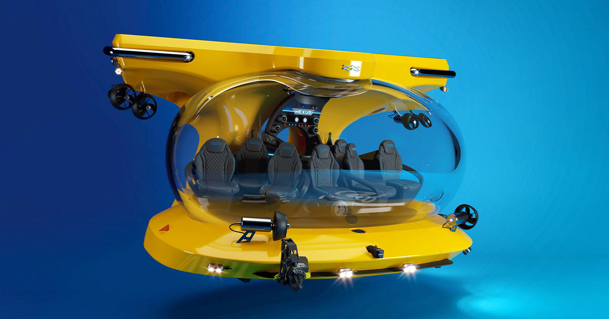 u-boat worx nexus submarine seats 9 people and travels up to 200 meters ...
