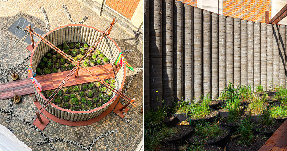 boonserm premthada builds his 'elephant theater' of animal waste bricks