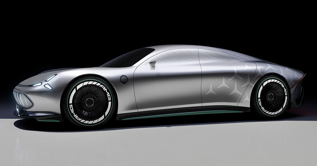 mercedes unveils vision AMG as all-electric performance car of the future