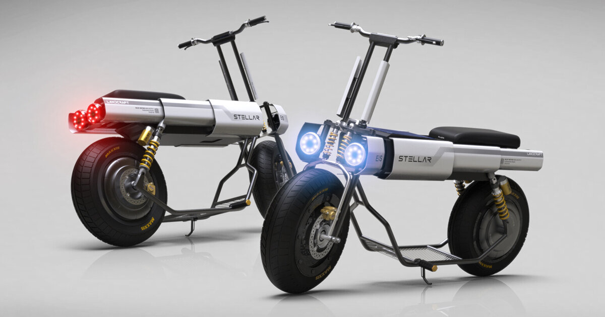 spacecraft inspired 'STELLAR' scooter uses solar energy to ride around ...