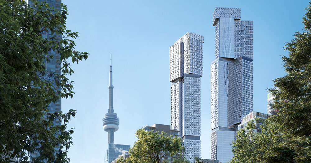 take a first look inside frank gehry's glimmering twin skyscrapers in ...