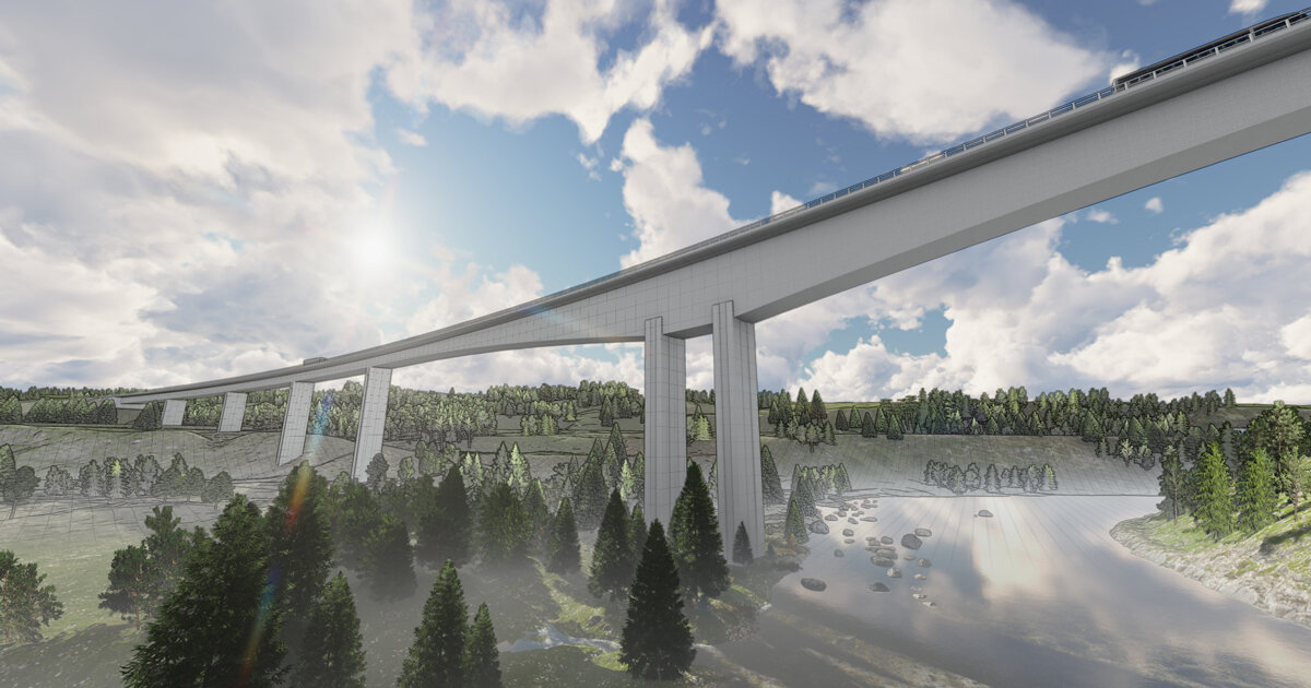 randselva is the world’s longest bridge to be built without 2D drawings
