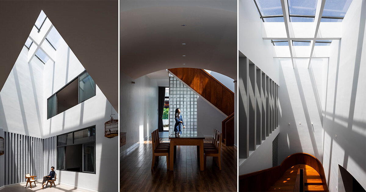 two ample voids afford openness and interaction for TAN BUI house in ...