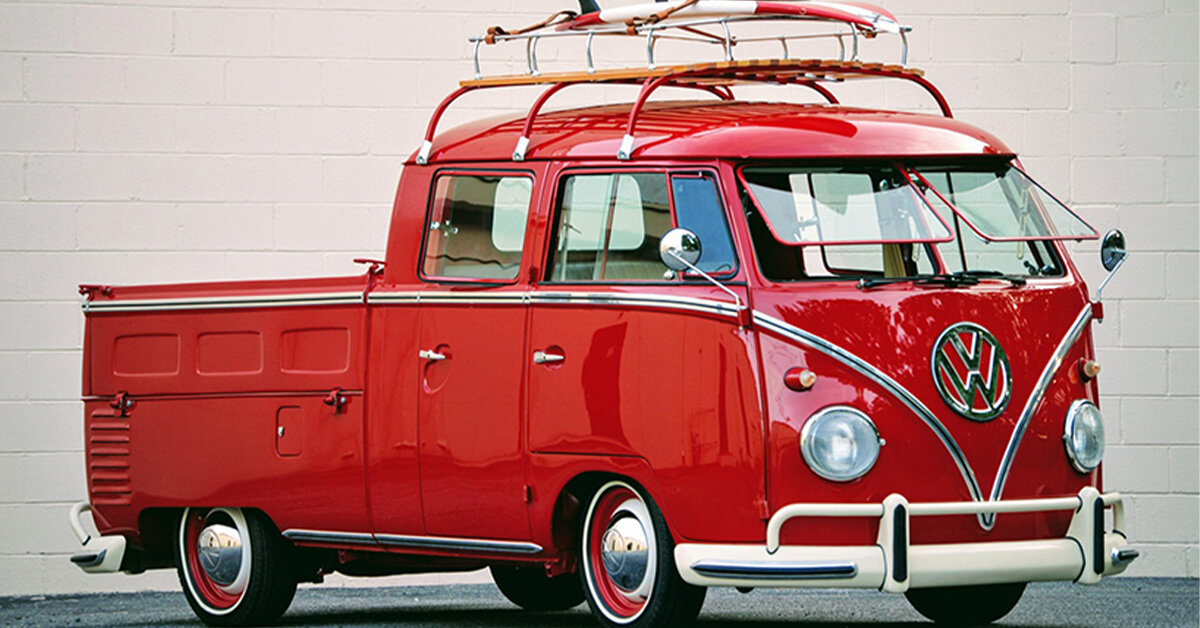 1962 volkswagen type 2 double cab transporter gets a makeover