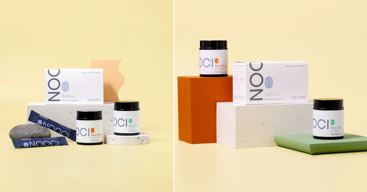 soft tones, sans serif, and glass jars modernize NOOCI’s traditional ...