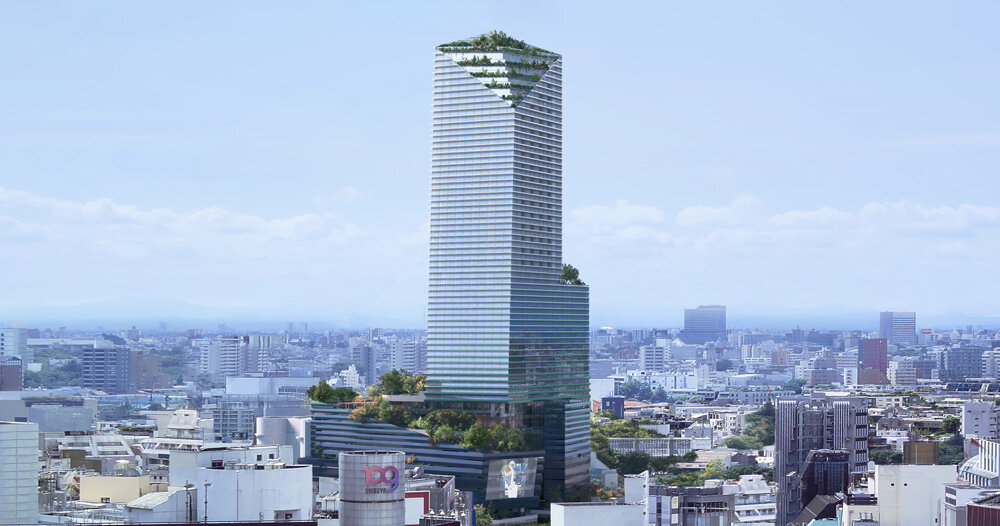snøhetta plans ceramic tower as an 'urban retreat' in shibuya, tokyo