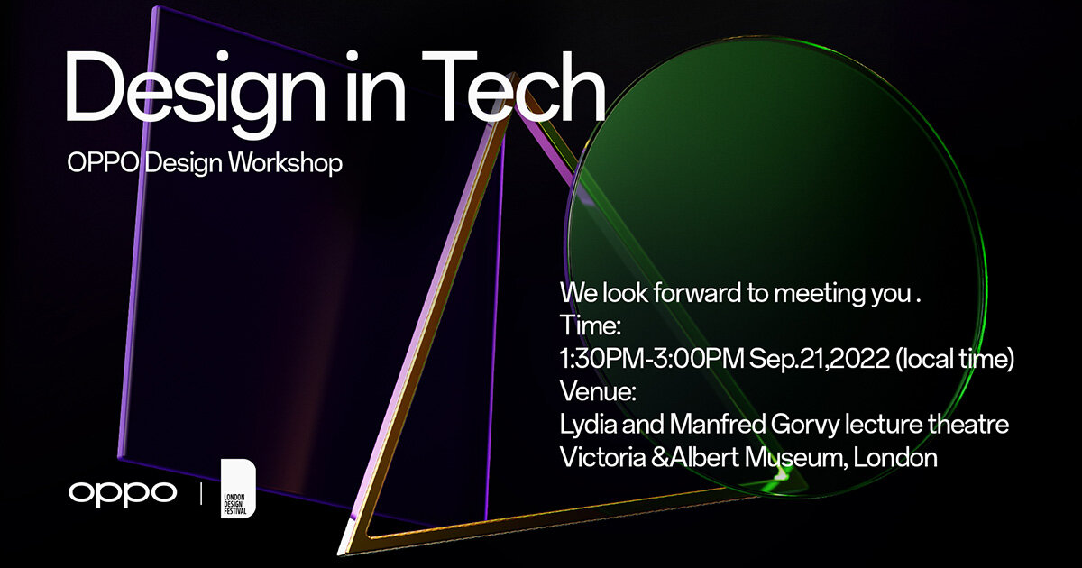OPPO opens design in tech workshop during london design festival 2022
