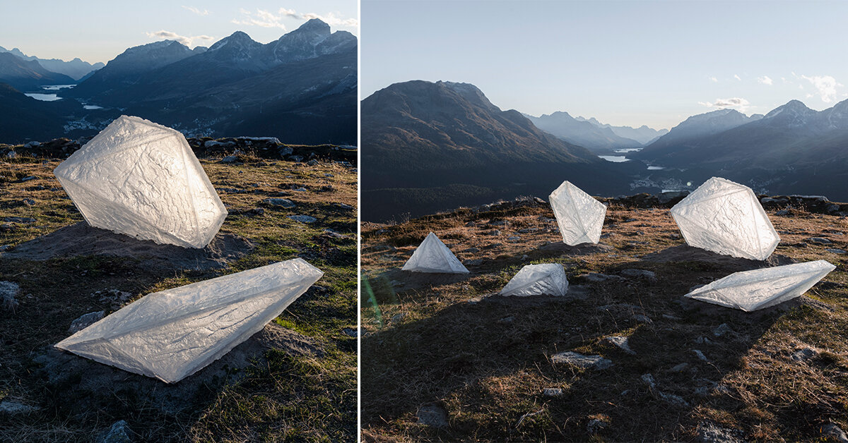 'gravity flow' installation by douglas mandry