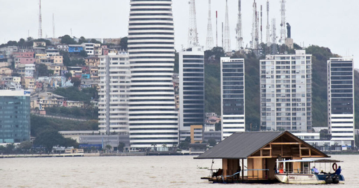 'santay observatory' enlivens ecuador's guayas river with floating ...