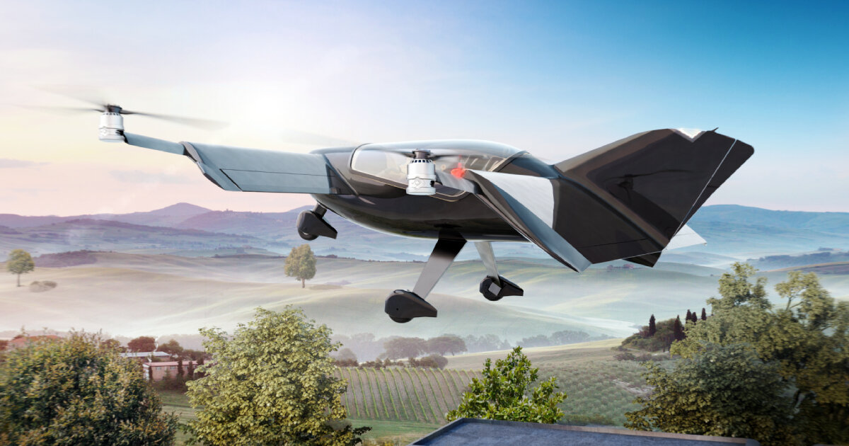 eVTOL ‘axe by skyfly’ trades rotating wings for 70 KW motors with 280 KW peak power
