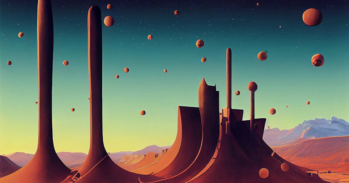 AI-generated series depicts banff as extraterrestrial park