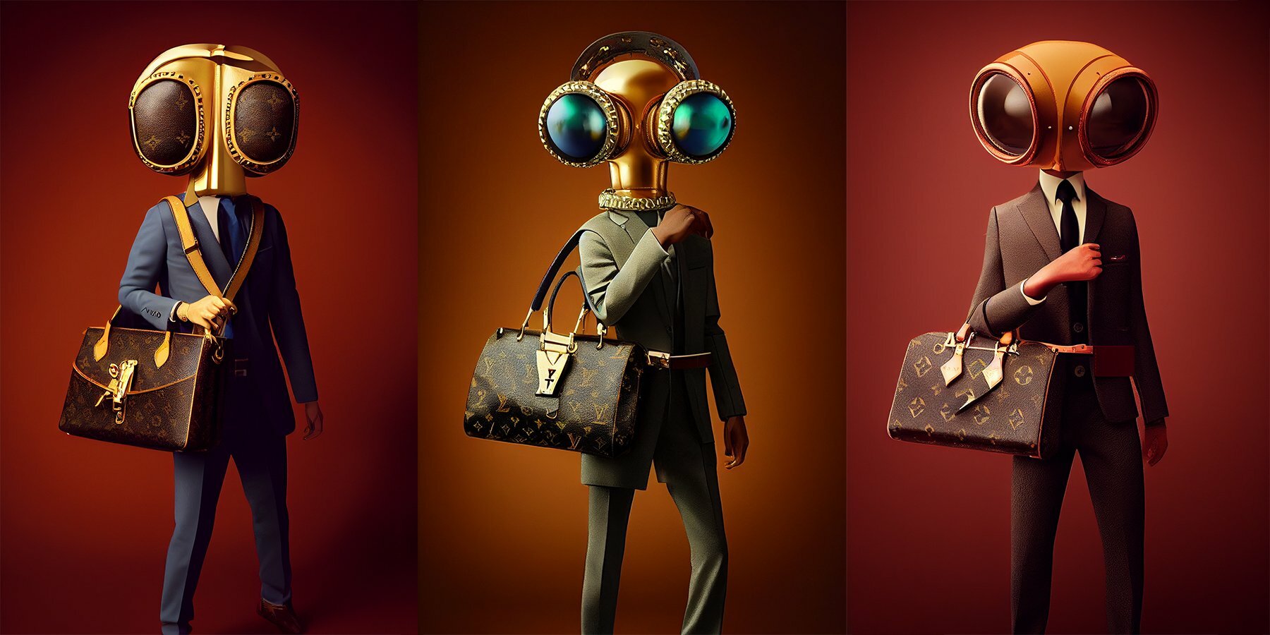 using AI, rameez iqbal envisions an intergalactic fashion campaign