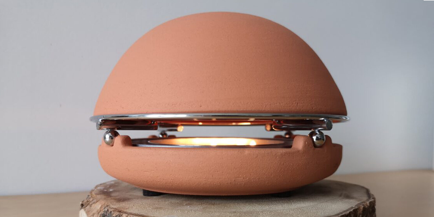 marco zagaria designs electric-free terracotta heat diffuser