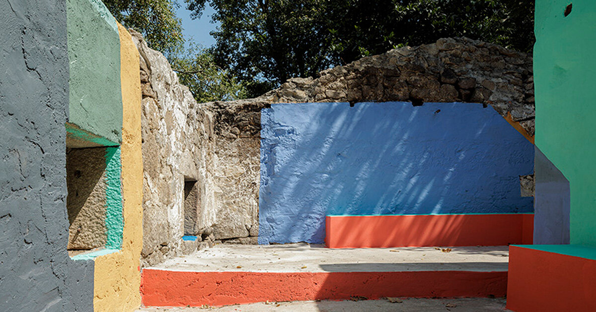 vibrant color gradients and patterns bring neglected urban footpaths to ...