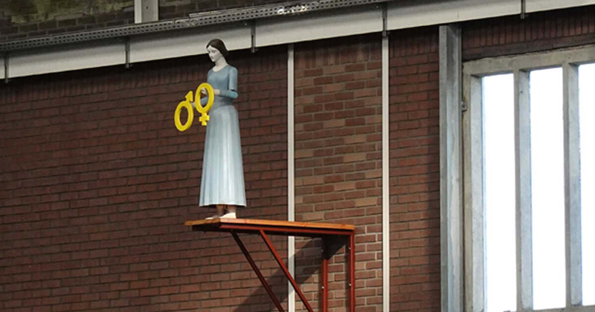 jeroen bisscheroux addresses gender and gentrification with a statue of ...