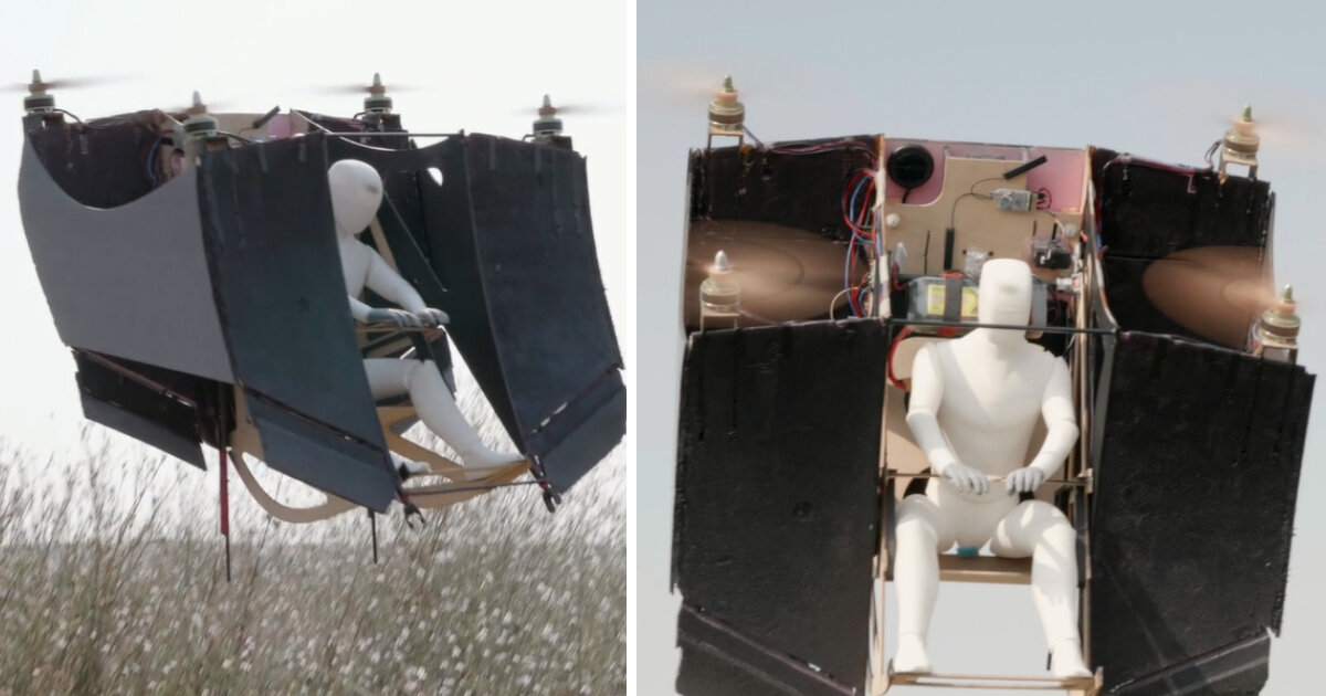 easy-to-fly, concept VTOL 'mad bat' cruises fast in air with quad ...