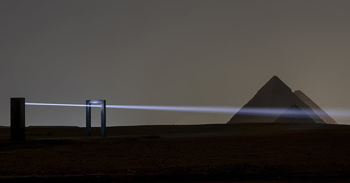 Light Bulb In Pyramid Of Giza Pyramids