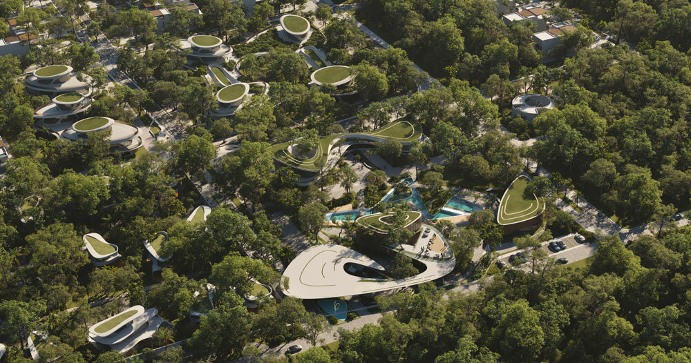 pininfarina architecture designs 'aldea uh may' community in tulum