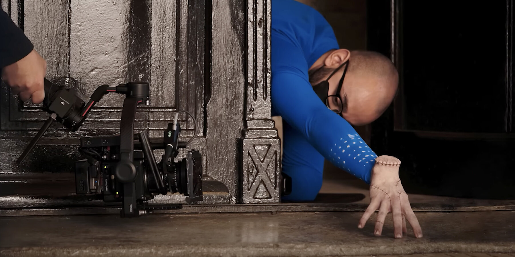 watch a magician bring thing to life in 'wednesday' netflix series