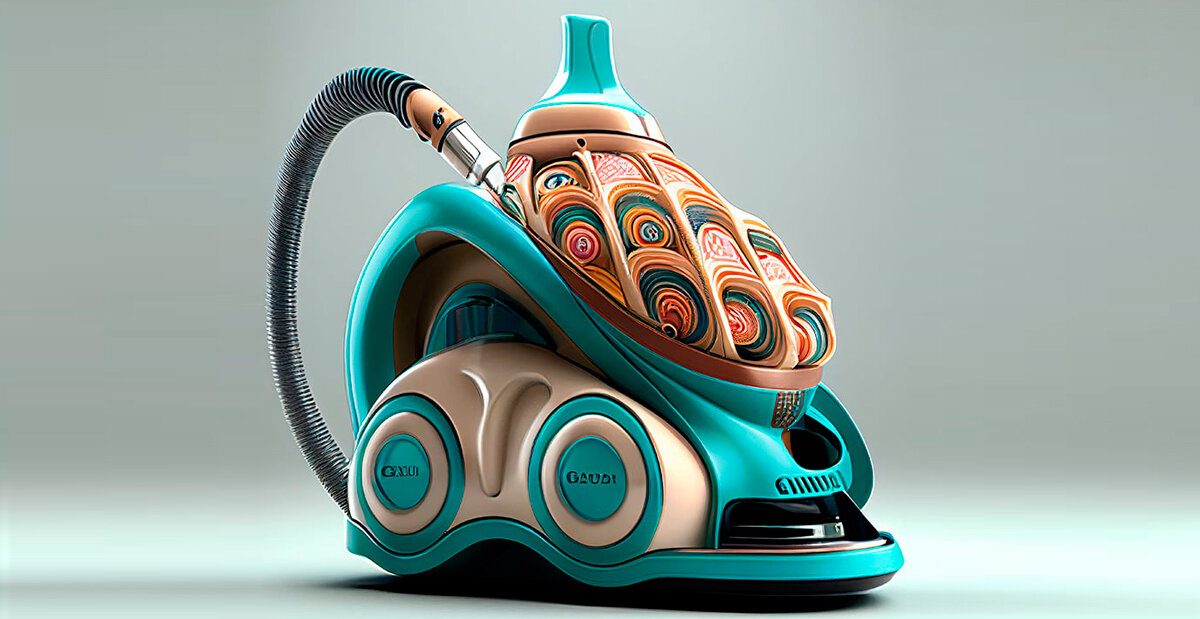 AI-generated series redesigns household appliances in gaudí's aesthetic