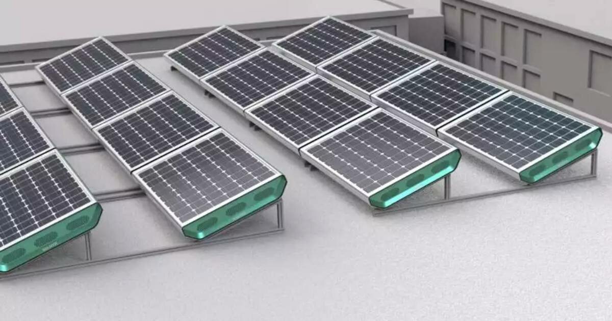 solar panels of 'solhyd project' generate renewable energy from ...