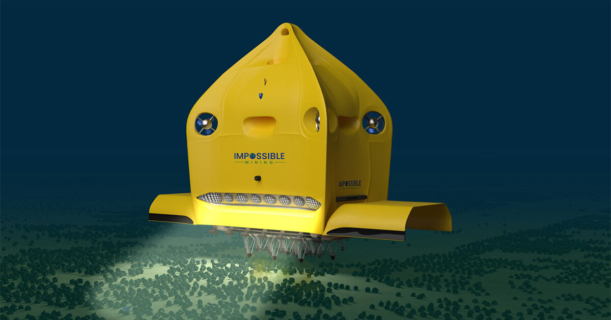 hovering above the seafloor, these underwater robots collect battery ...
