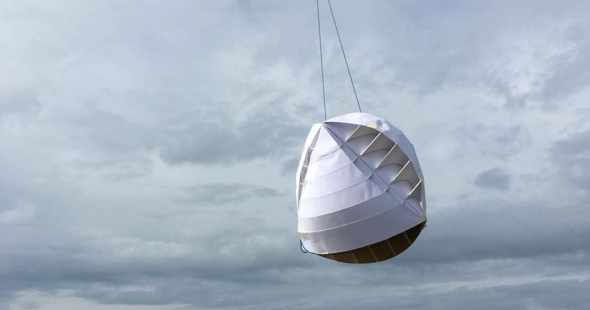 omnidirectional, bladeless wind turbine produces electricity as it ...